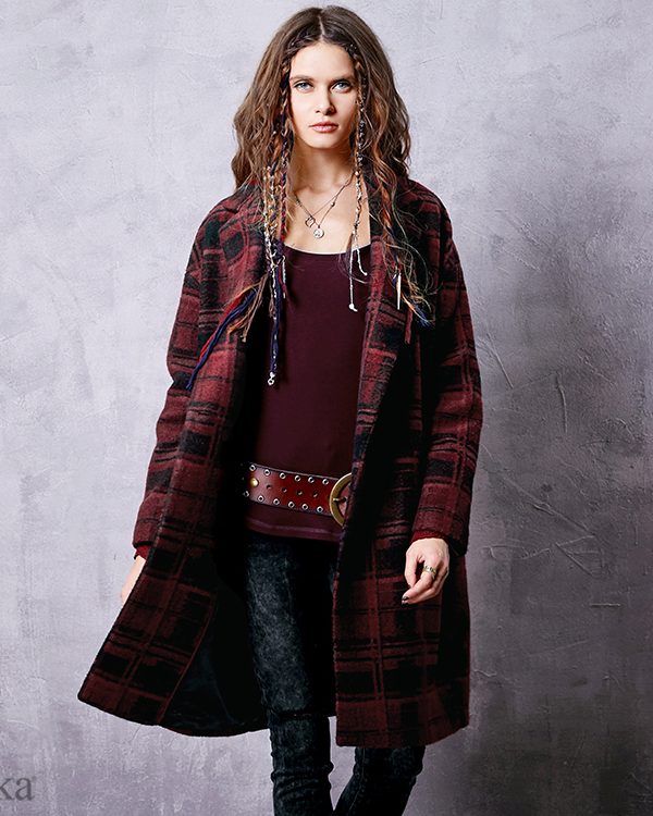 Elegant Embroidered A-Line Jacket With Belt – Artka Official